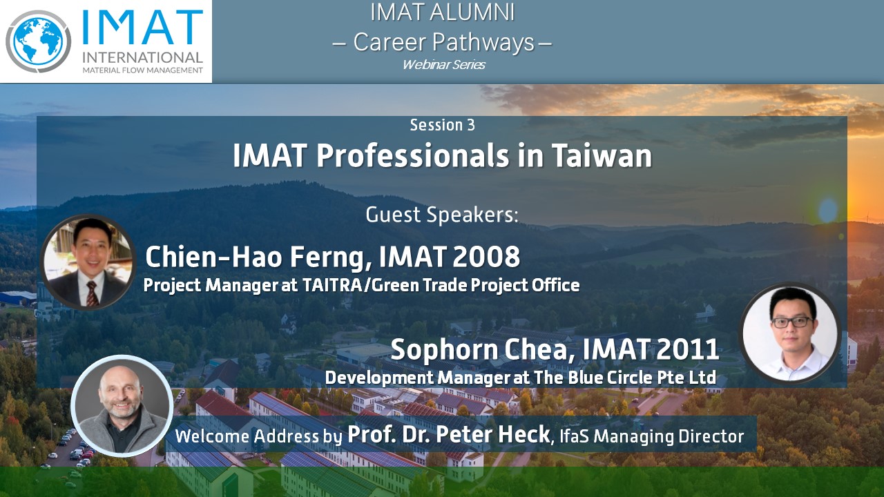 Internationale IMAT-Netzwerksitzung „IMAT Professionals in Taiwan ...